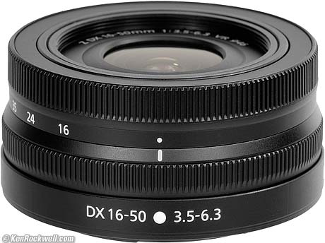 Nikon Z 16-50mm VR DX Review & Sample Image Files by Ken Rockwell