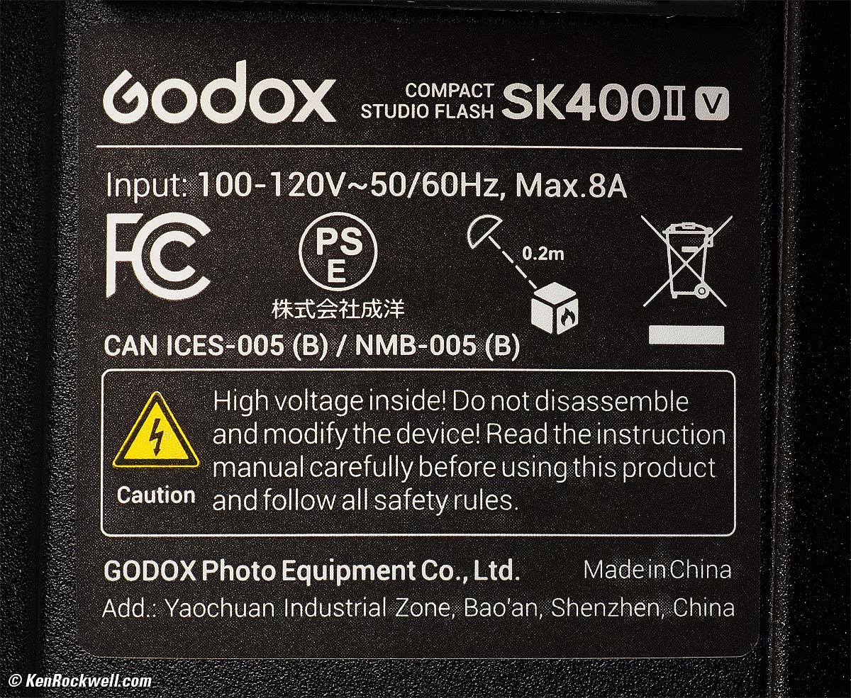Godox SK400II V Studio Strobe Review & Sample Images by Ken Rockwell